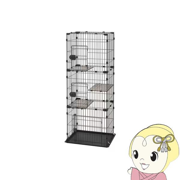 コンパクトキャットケージ3段 CCC-168お部屋にスッキリ置けるコンパクトサイズのキャットケージです。愛猫の飼育に適した3段タイプのケージです。お部屋にスッキリ置けるコンパクトサイズです。大きな扉でお掃除や物の出し入れがラクに行えます。猫...