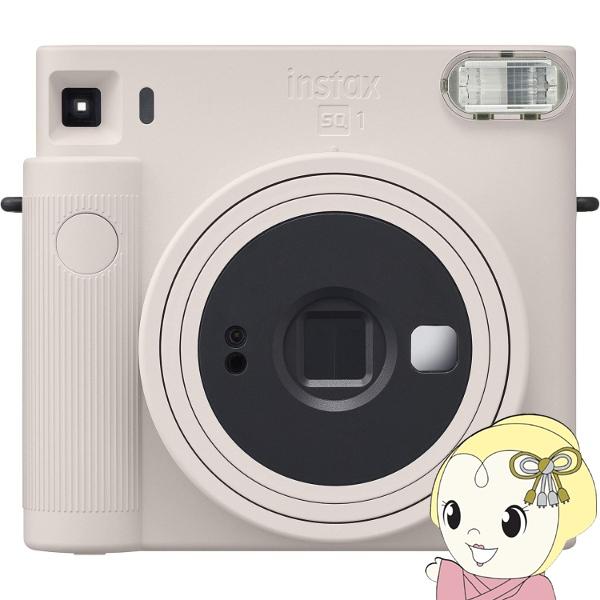 “チェキスクエア” INSTAX SQUARE SQ1 チョークホワイト■使用フィルム：富士フイルム インスタントフィルム instax SQUARE■本体外形寸法：130.7mm ×118.6mm ×57.5mm■本体質量：約390g（電...