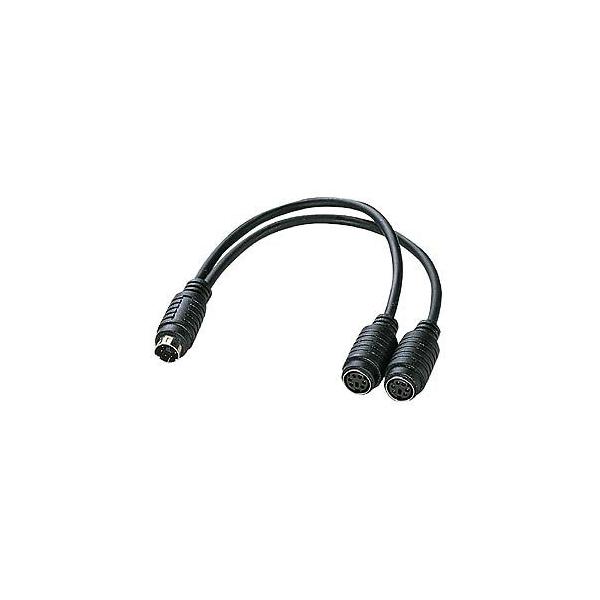 マウス・テンキー共通のPS/2ポート(ミニDIN6pin)を、マウス用・DOS/Vテンキー(NT-DV18シリーズ・DOSV12SV等)用に分配するケーブル。