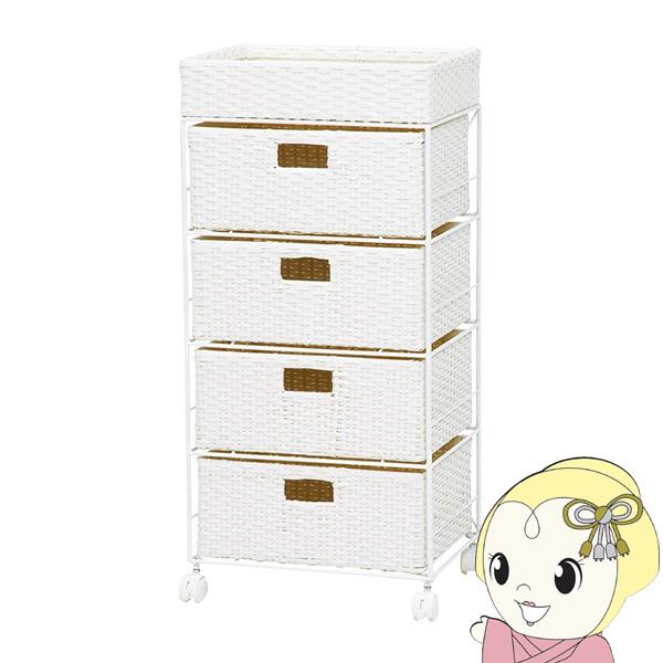 通気性の良い、引出しで水回りの収納もバッチリ！■サイズ(約)幅40.5×奥行30.5×高さ85cm■素材主材:スチール、張地:ポリエチレン■内寸及び補足説明キャスター付カゴ部内寸：約幅37.5×奥行27.5×高さ8cm引出し内寸：約幅35....