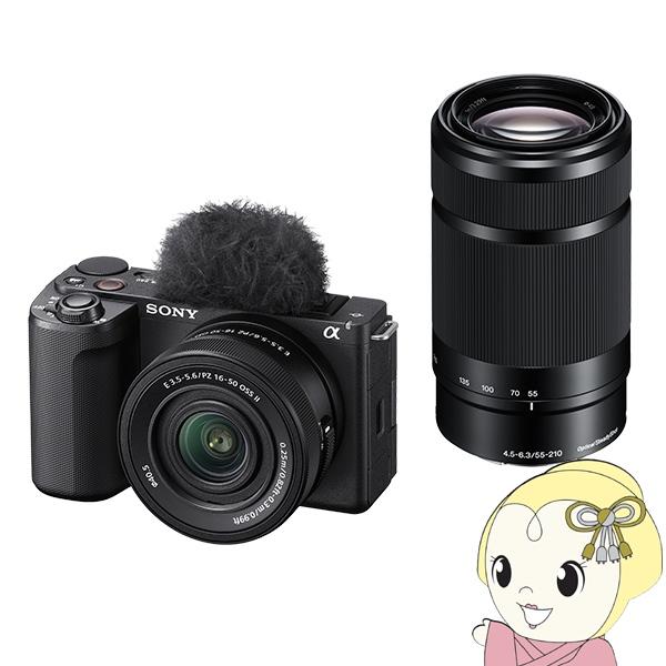 撮るだけ、ぱっと日常ジェニック。レンズ交換式VLOGCAM（TM）■カラーブラック■型名『VLOGCAM（TM）ZV-E10 II』ダブルズームレンズキットZV-E10M2X（E PZ 16-50mm F3.5-5.6 OSS II）（E ...