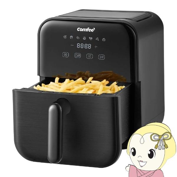 Comfee' ノンフライヤー 4Lノンオイルでの調理で、ヘルシーかつサクサクした食感した食感が体験できる!■本体サイズ：幅24×奥行き33×高さ29.5cm■本体重量：3.2kg■電源コードの長さ：0.8 m■電源：AC100V■消費電力...
