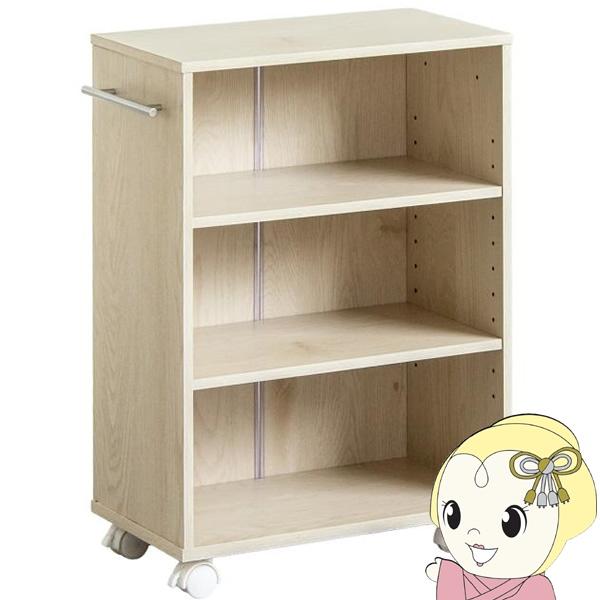 家の中のデッドスペースを有効活用！キャスター付きでスイスイ引き出せる収納ラック。【商品名】【幅が選べる】 キャスター付き 押入れ収納ラック 奥行45.2cm【カラー】ライトナチュラル(木目柄)【サイズ】Mサイズ：幅25.2×奥行45.2×高...