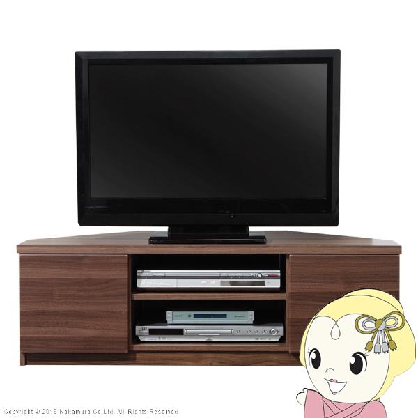 背面収納テレビ台 ステラ コーナータイプ■サイズ：幅110x奥行45x高さ36cm・約16kg■カラー：ウォールナット■材質：本体-プリント紙化粧パーティクルボード、木口-PVC貼り、前板-合成樹脂化粧繊維板■お客様組立品※お客様組立て品に...