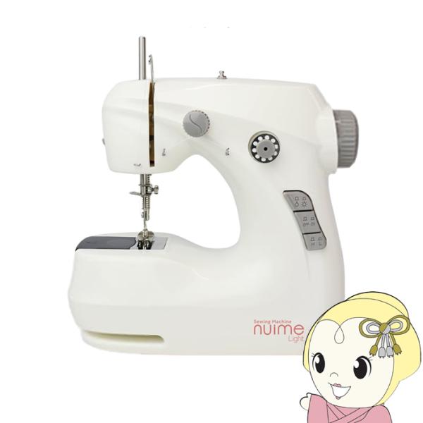 初めての方でも操作が簡単。シンプルな機能の小型ミシンです。■寸法：約W23×D11×H22cm■コード：約185cm■重量：約840g■個装重量：約1400g■材質：ABS スチール POM ステンレス■電源：交流式（アダプタ付属）または乾...