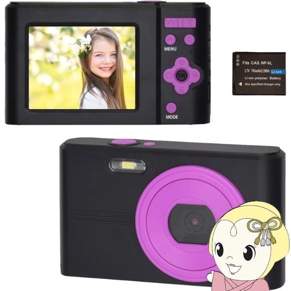 ■型番：NT-DC001(BPL)■カラー：ブラック×パープル■画面サイズ：2.4インチ IPSパネル■有効画素数：4400万画素■レンズ仕様：F=3.27mm　F2.0■レンズ構成：ズーム■デジタルズーム：16X             ...