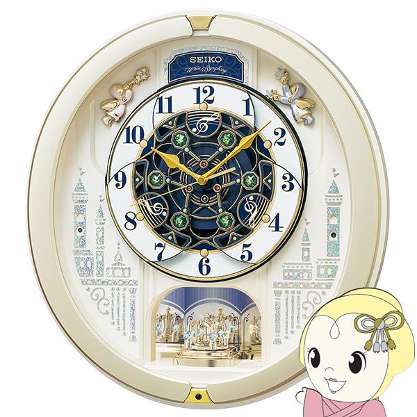 毎正時のダイナミックなパフォーマンスが魅力[電波クロック]■サイズ：443×405×98mm■重さ：2.6kg■電池：単2アルカリ×4単3アルカリ×1■主な素材：プラスチック枠（薄金色パール塗装）前面：ガラス■機能：電波修正機能（40kHz...