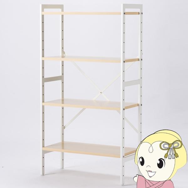 ・棚板の高さは5cm間隔に組み替え可能・スチールと木目調天板のスッキリとしたデザイン・棚板は傷や熱、水分に強いメラミンシートを採用しています・ガタツキを防止するアジャスター付き■カラーナチュラル×ホワイト■商品サイズW620×D285×H1...