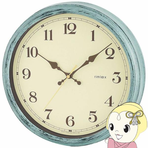 おしゃれなフレンチシャビーデザインクロック掛時計MAG(マグ) 電波壁掛け時計 エアリアルレトロ W-571 GR・シャビー感のあるスクラッチ塗装がお洒落なフレンチ風デザイン。インテリアとしてお部屋を彩ります・時刻を自動で修正する電波時計・...