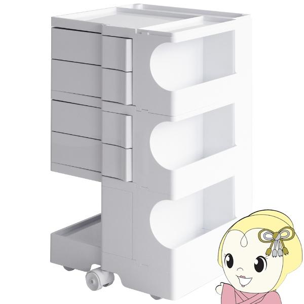 四面全てに収納スペースがある便利なトローリーワゴン『Pluna（プルーナ）』。丸みのある可愛いデザインが目を惹きます。180度回転するスライドトレイやポケット収納など、4種類の収納スペースがあり、リビングや寝室、デスクなど色々なシーンでマル...