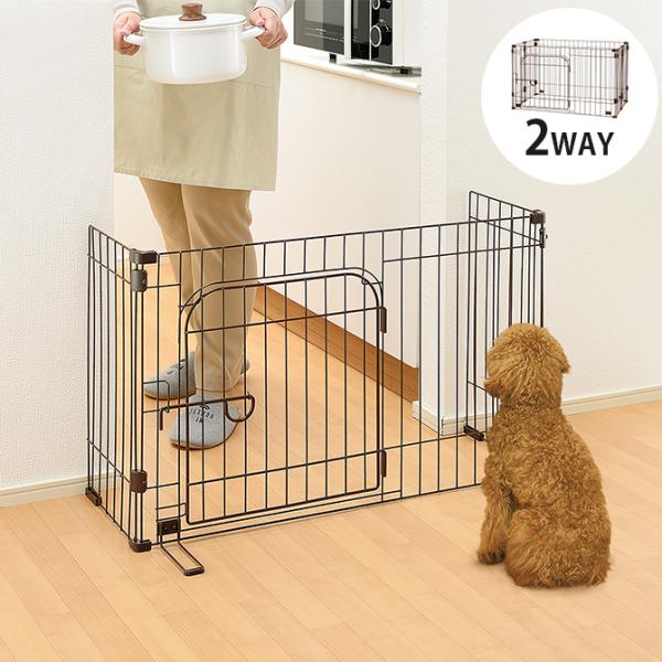 ドッグゲート、ドッグサークルの2WAYで使えるペットサークル■備考:■成長やシーンに合わせてゲートにもできるドッグサークル普段は侵入防止のゲート2台として、来客やお留守番時はサークルとして2WAYで使える便利なドッグサークルです。■商品サイ...