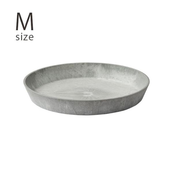 パウダーストーンのマットな質感がおしゃれな鉢皿 M■備考:パウダーストーンの持つ風合いと軽さが魅力の「ART STONE(アート ストーン)」シリーズのソーサーMサイズ。同シリーズのポットと組み合わせてお使いいただけます。・有害物質を含まな...