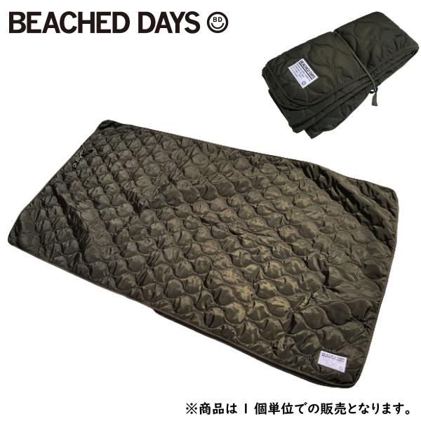 BEACHED DAYS Military Quilting Blanket / キルティング ブランケット / ビーチドデイズ /キャンプ100×180(cm)の大判ブランケット。アウターでも使用される軽量で保温性の高いキルティングを採用...