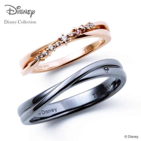 ミッキーアイコンがこっそり隠れた、遊び心あふれるペアリング。ピンクカラーは星がきらきらと瞬くようにストーンを贅沢にセット。ミッキーアイコンにはピンクカラーのストーンをセットし、かわいらしさをプラス。ブラックカラーは美しいフォルムが引き立つよ...