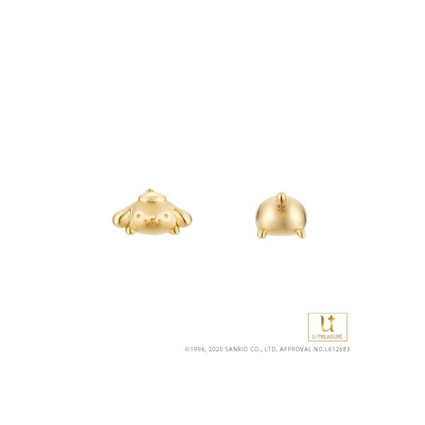 こちらの商品はお客様のために1からお作りさせていただきます。Yahoo!ショッピングの仕様上「2ヶ月以内に発送」と掲載されておりますが、【6〜8週間以内】に発送させていただきます。無防備に寝転がる“ポムポムプリン”モチーフが可愛いピアス。チ...