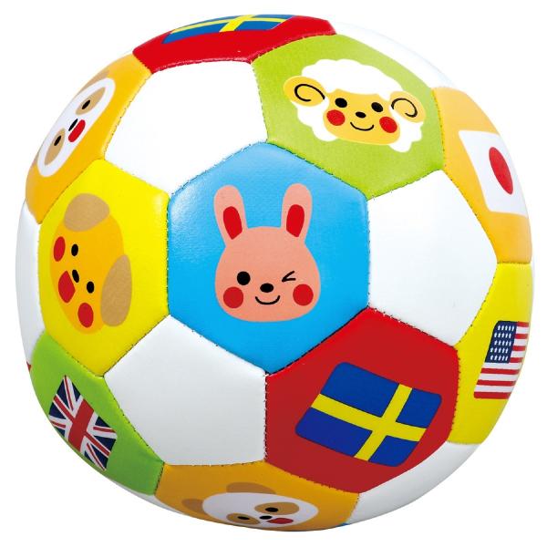 ふわふわ素材のやわらかいボール！硬さ：やわらかめ、手触り：ツルツル、商品サイズ：φ100mm、材質：PVC