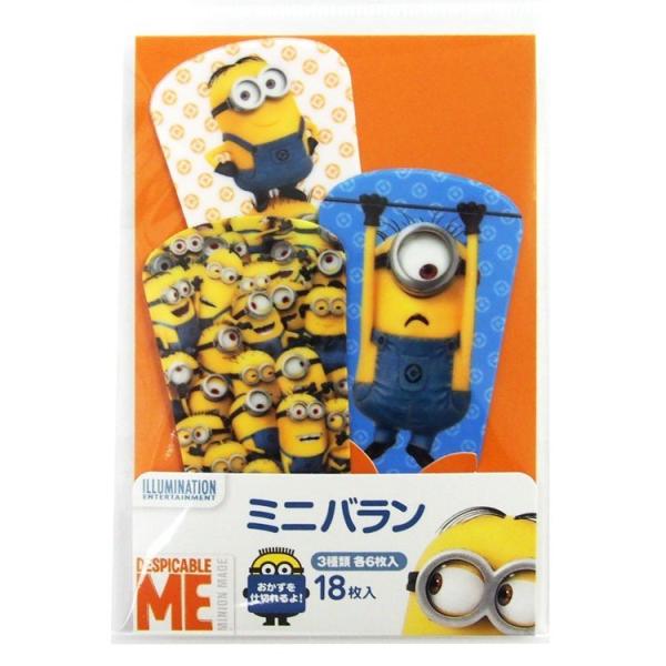 ミニオンズ 3種類のミニバラン 各6枚品質表示材　　質：ポリプロピレン耐熱温度：100℃サ イ ズ ：38×61mm入　　数：18枚（3種類×各6枚）日本製掲載写真と実物では多少色合い等が異なって見える場合がございますので、予めご了承くださ...