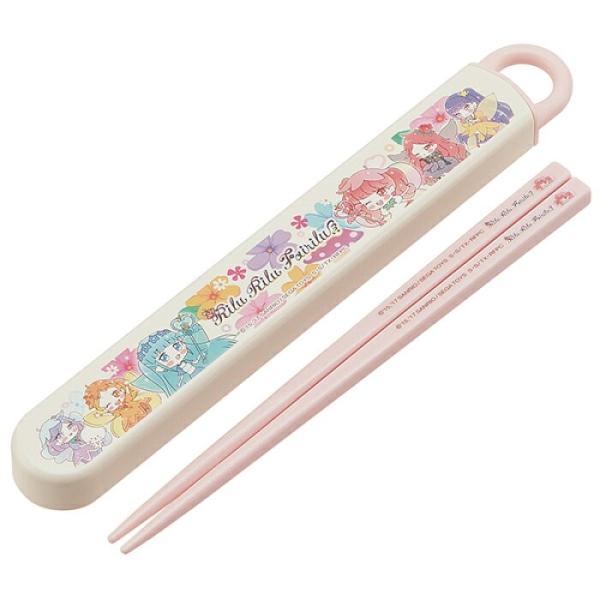 リルリルフェアリル スライド式ハシ箱セット スケーター ABS2AM 食洗機対応名入れスペース付16.5cm箸指で引き出すスライド式こわれにくい 衝撃に強く丈夫な構造フタの本体からの抜け落ちを防ぐストッパー付名前シール入り日本製フタ：原料樹...