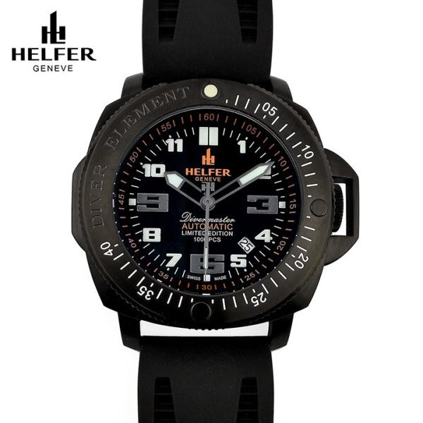 【正規輸入品】【送料無料】Ref. DE003Eケース素材　316L ステンレススティール / ブラックPVDコーティングケースサイズ　ベゼル直径45 mm / ケース幅52 mm 厚さ12 mmケースカラー　BLACK風防素材　サファイア...