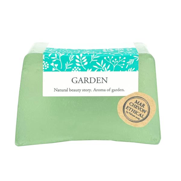 マルシェボンの地球とお肌にやさしいハンドメイドソープ庭園に咲き誇るハーブたち。思わず深呼吸したくなるような香り高い精油アロマソープです。エシカルな取り組みによって国内で栽培されている、四つ葉のクローバーエキス※を配合※シロツメクサエキス（保...