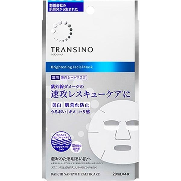 TRANSINO(トランシーノ) 薬用ブライトニングフェイシャルマスク 20mL×4枚4987107676719