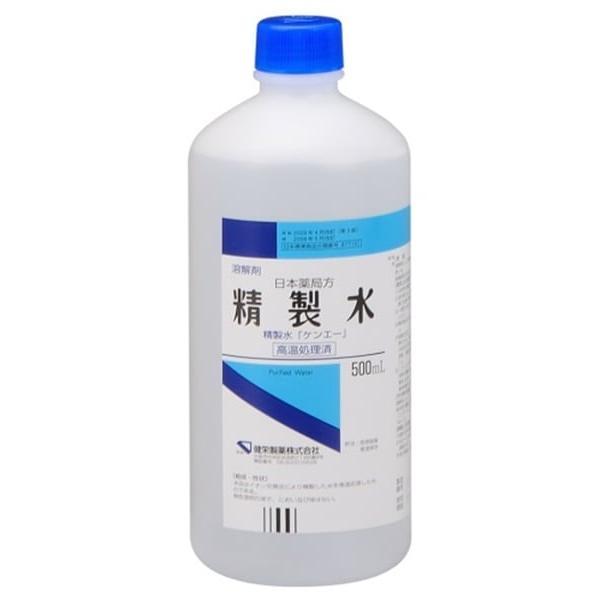 【第3類医薬品】精製水Ｐ 500mL 健栄製薬4987286319094