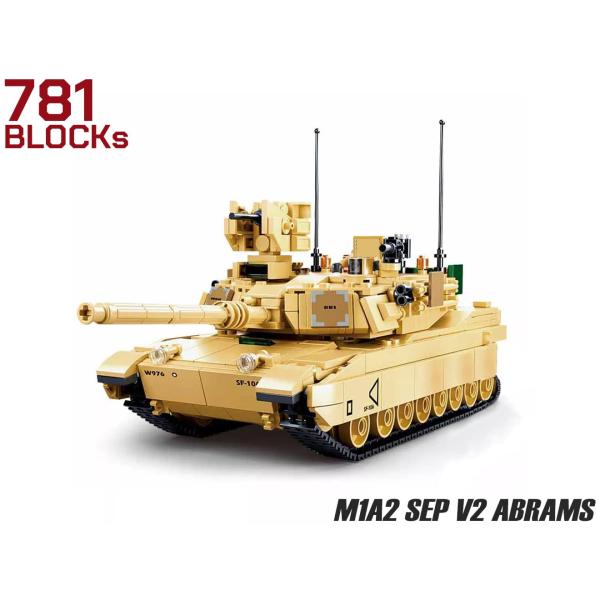 ★☆★ 5,500円以上ご購入で送料無料 ★☆★[ 遠隔操作式機銃を装備した更新型 M1A2 SEP V2をリアルに再現 ]●商品名 ： AFM M1A2 SEP V2 エイブラムス 主力戦車 781Blocks●商品番号 ： M0104P...