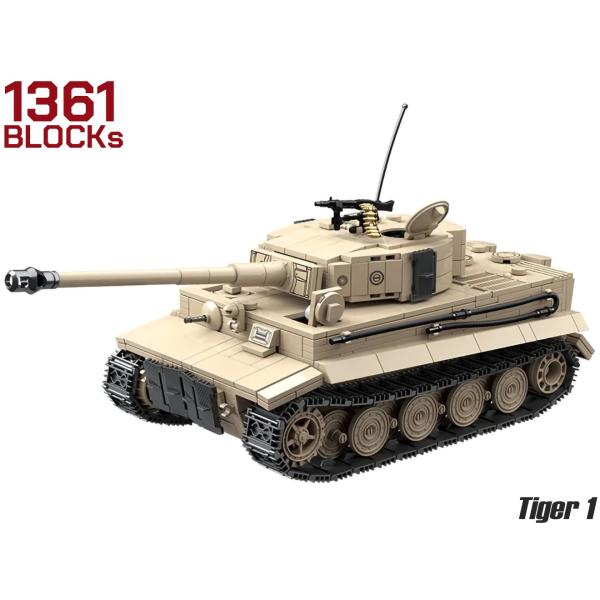 ★☆★ 5,500円以上ご購入で送料無料 ★☆★[ WW2当時最強を誇った独軍重戦車ティーガー1をリアルに再現 ]●商品名 ： AFM ドイツ軍 ティーガー1 主力戦車 1361Blocks●商品番号 ： M0133P●ブランド ： AFM...