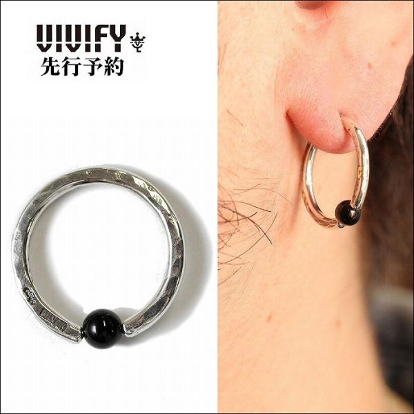 ＊こちらのアイテムは受注生産となります。＊価格は1点の片耳用です。VFP-169素材　ag925silver,stone直径:約18mm厚さ:約2mmハンマーで叩いた槌目の風合いが味わいのある、キャプティ ブビーズリングボディピアスです。ボ...