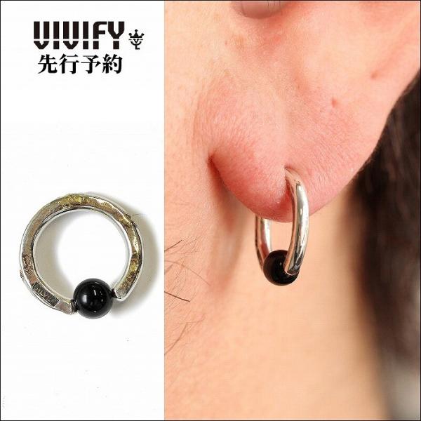 ＊こちらのアイテムは受注生産となります。＊価格は1点の片耳用です。VFP-174素材　ag925silver,stone,金鑞 直径:約14mm厚さ:約2mmハンマーで叩いた槌目の風合いが味わいのあるキャプテ ィブビーズリングボディピアス(...