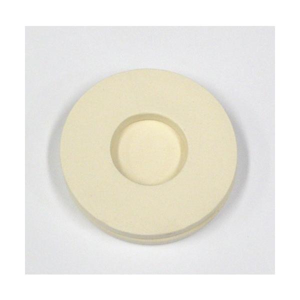 ガラス素材を詰めて焼成するグラスジュエル制作専用の素焼きモールドです。62mm Φ  厚さ約5mm（2枚重ねて約10mm) 27mmΦジュエル用