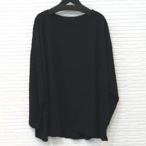 【CHIGNON】シニヨン/ナミナミ起毛レースプルオーバー/8635-327YE/ カラー：ブラック サイズ:FREE カジュアル 上質 春夏秋冬物 オールシーズン トップス【正規品】【送料無料】おしゃれ レディース ブランド 高級 人気 ...