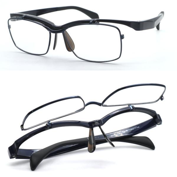 【GlassGallery】グラスギャラリー HA-111 col.2 単式 跳ね上げメガネ 度付又は度無レンズセット【正規販売店品】【送料無料】メンズ ユニセックス 高級 おしゃれ ブランド ハネアゲ ボストン