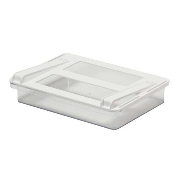 冷蔵庫の棚板にとりつけて引き出し収納。棚下引き出しケースです。棚板に取り付けて、棚下スペースを有効活用できます。バターやチーズなどがサッと取り出せる引き出し式です。迷子になりやすい調味料もきれいに収納。冷蔵庫の中もすっきりです。厚さ11mm...