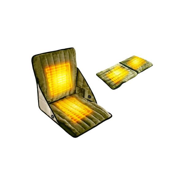 ダブルヒーターで背中と臀部にヒーターを搭載。●ダブルヒーターで背中と臀部にヒーターを搭載。●収納や持ち運びにも便利な折りたたみ機能。●フラットにしてマットとしても活用可能。●リバーシブルでどちらからでも使用でき、汚れに強く違う手触りを感じら...