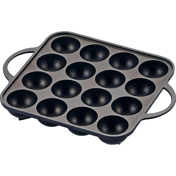 くっつきにくくてお手入れも簡単なふっ素樹脂加工のプレートで、気軽にたこ焼きを楽しめます。食洗器でも洗えるのが嬉しいポイント。【材質】本体：アルミニウム合金、内面：ふっ素樹脂加工、外面:焼付け塗装【商品サイズ(約)】約270×205×37mm...