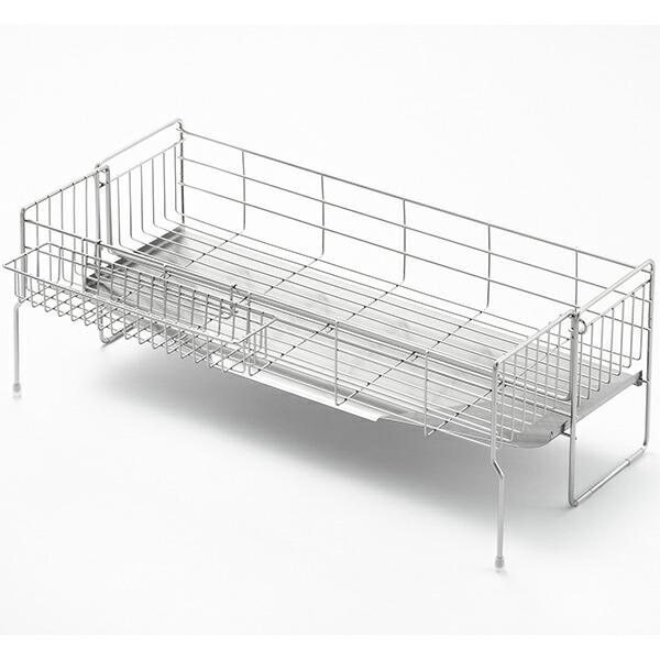 シンクサイドのわずかなスペースに設置できる水切り。スライド式なので、洗い物の量に応じて便利に使えます。斜めトレーでシンクに直接流れていきます。ハイタイプなので、シンク内を広々使え、洗い桶も邪魔になりにくい。水切り下のお手入れもしやすく、衛生...