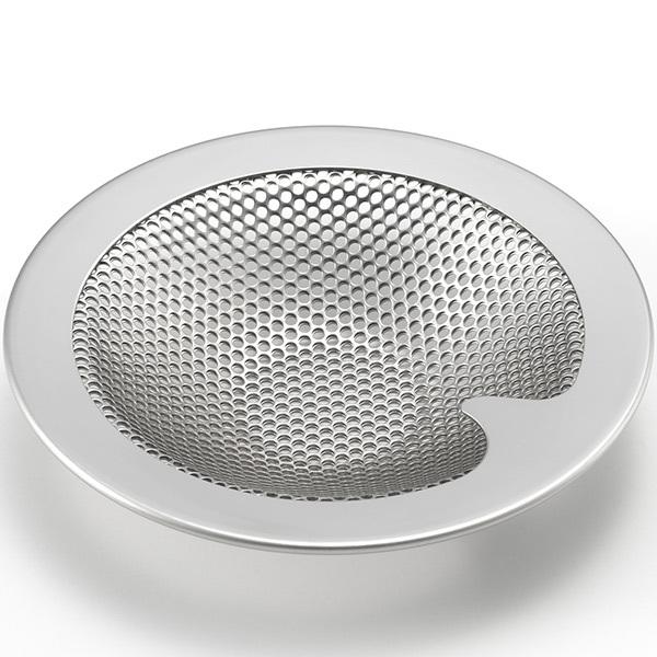 ユニットバスの排水口に設置して使う、排水口ゴミ受け。耐久性・耐食性に優れた18-8ステンレス製で、常に水にさらされる場所での使用も安心です。取り出す時にツマミやすい形状。髪の毛などのゴミが目詰まりしにくいパンチングメッシュ加工のステンレス板...