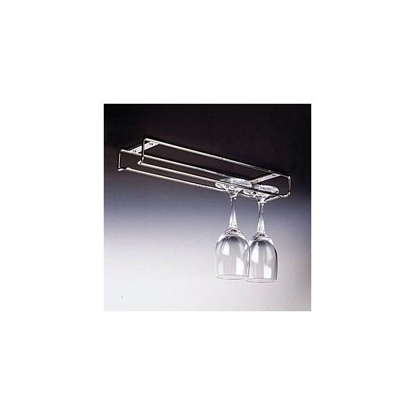 キッチンの棚を有効活用し、ワイングラスをおしゃれに演出できます。18-8ステンレスを使用し衛生的で製品の特性を生かすため、硬い材料(スプリング材に近い性質)を使用することで変形を防ぎ、美しさを増しました。※天板に直接取り付けるタイプになりま...