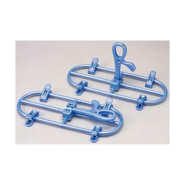 ジーンズやスカートを広げて干せるので厚手の生地でも早く乾きます。ピンチは洗濯物に合わせて移動可能です。クリップ部を倒すことができるので収納時に場所を取りません。【収納時サイズ】34×18×3.5cm【サイズ】約34×13×18.5cm 、個...