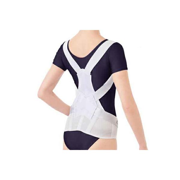 着けるだけで肩甲骨が押され背すじがピンと伸びる。●日本整形外科学会　整形外科専門医と共同開発両サイドのサイドベルトをキュッと締めることで丸くなった背筋を無理なく伸ばし、美しく健康的な姿勢をつくります。通気性のよいメッシュ素材を使っており、1...