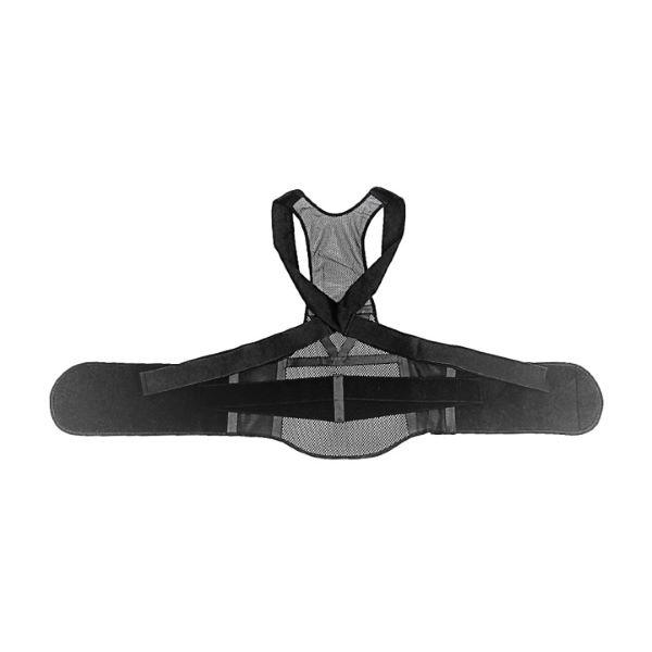 背筋がピーン！骨盤キュッ！装着は、着るだけ簡単♪Point1・たすき掛けのベルトが肩甲骨を引き寄せます。メッシュ素材で年中快適♪　Point2・スライドベルトが、背筋をお好みの強度で伸ばします。肩紐部分が抜け落ちない仕様で安心♪　Point...