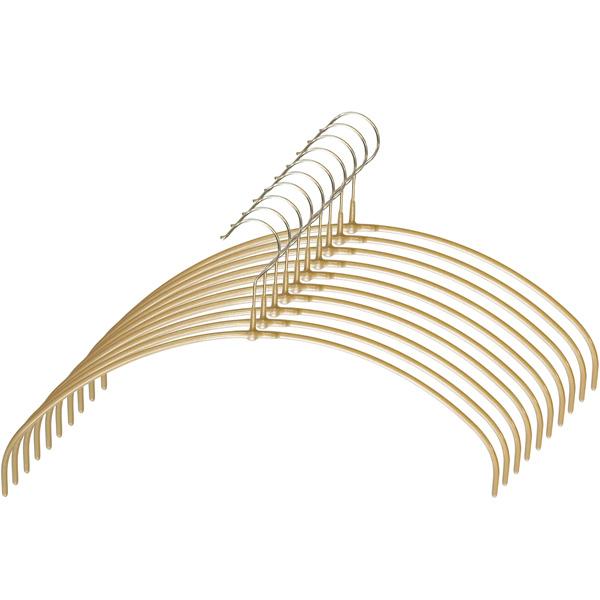 〈マワ〉のノンスリップコーティング加工は、表面をすべり落ちにくくした独特の加工技術。厚さ1cmのスリムボディなので、省スペースでたくさんの衣類を整理できます。マワ社は、ドイツ・ミュンヘン近郊にあるパッフェンホーフェン拠点の創業60年を誇るハ...