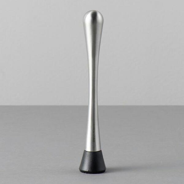 【商品名】青芳  CASUAL PRODUCT  モヒート ペストル 19.5cm【本体サイズ】φ33×L195mm【重量】ウェーブ95ｇ、ピークス88ｇ【素材】18-8ステンレス,PP【商品説明】キューバ発祥のカクテル「モヒート」を作る際...