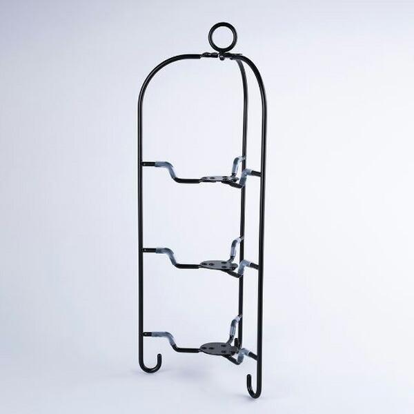 【商品名】青芳  CASUAL PRODUCT  ピサ プレートスタンド 3段  WH 068089  BK 068096【カラー】ホワイト 068089、ブラック 068096【本体サイズ】W190×D165×H455mm【素材】鉄(エポ...