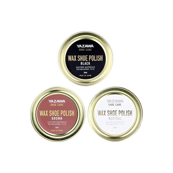 革に美しいツヤと防水性を与える油性ワックス●天然カルナバワックス及び高級固形パラフィンワックスを主成分にした油性靴クリームです。●輝きのある光沢と防水性に優れています。【商品名】YAZAWA　ヤザワ　SHOE CARE　ワックスシューポリッ...