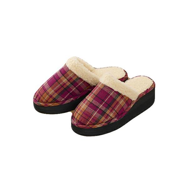 厚底設計で、高い所に手が届く！＊ヒール6cmの厚底設計なので、流し台がちょうど使いやすい高さになり、楽な姿勢でお料理や洗い物が出来ます。＊高い所の物を取る時にも便利です。【商品名】プラン堂　家事らく厚底スリッパ(秋冬用)　あったかボア　冷え...