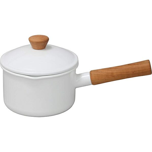 日常の道具として欠かせない片手鍋。お味噌汁、煮もの、少量の煮込み料理等、万能に使えます。利き手を選ばない両口付き・蓋付き・IH対応品です。【お取り扱い上のご注意】・琺瑯はガラス質です。衝撃や落とすなどのショックを与えないでください。・ストー...