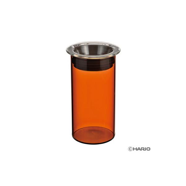 色耐熱ガラス製のキャニスター●耐熱ガラス製のカラーガラスシリーズ「HARIO COLORS」。●テーブルトップに彩りを添えます。●キャニスターのフタは透明ガラスなので中の状態を見ることができます。【商品名】HARIO　ハリオ　HARIO C...