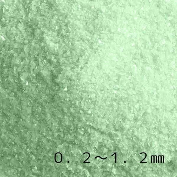 ミントグリーン   フリット150g   膨張係数90 ブルズアイのフュージング用 フリットです。粒の大きさは３種類あります。150gのフリットは小分けの容器でお届けさせていただきております。※こちらの商品は欠品の場合がございます、その場合...